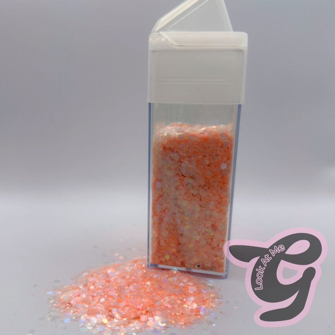 Pastel Shimmer Mix Glitter "PEACH" – Look At Me Glitter