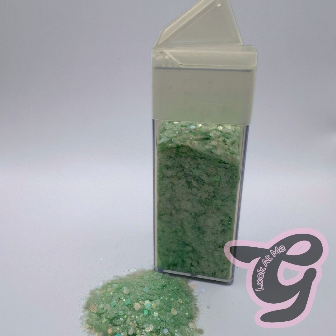 Pastel Shimmer Mix Glitter "MINT" – Look At Me Glitter