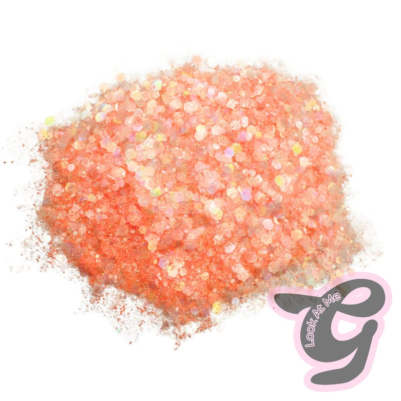 Pastel Shimmer Mix Glitter "PEACH" – Look At Me Glitter
